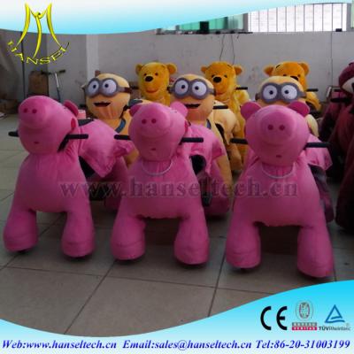 中国 Hansel battery operated dinosaur toys coin operated games machines electrical animal toy riding animal electric car 販売のため