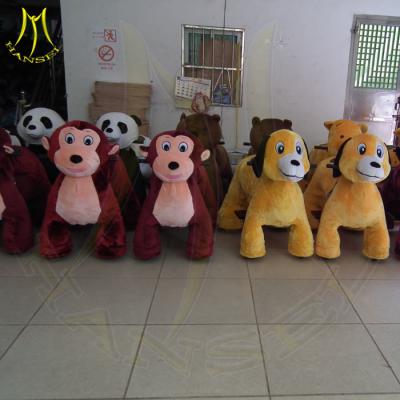 中国 Hansel funny amusement park games plush electrical animal toy car theme park equipment for sale ride on toy unicorn 販売のため