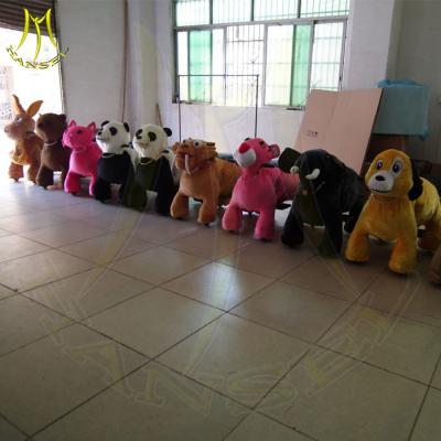 中国 Hansel kids park games products playground equipment rocking electric rideable animal soft animal scooter rides cars 販売のため
