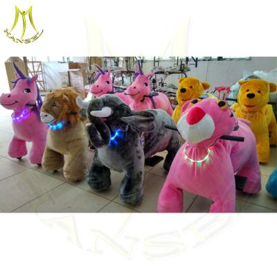 中国 Hansel coin operated kiddie rides for sale uk entertainment play equipment animal cow electric riding animal kids 販売のため