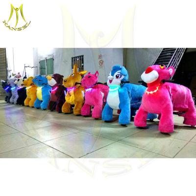 中国 Hansel coin operated machine parts walking animal toys coin operated kids rides for sale electric animal scooter 販売のため