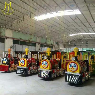 中国 Hansel stock amusement park rides trackless battery operated train rides factory 販売のため