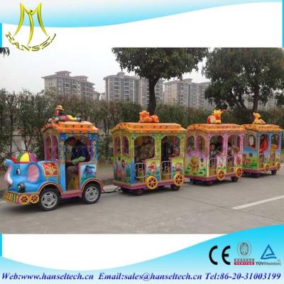 中国 Hansel buy Amusement park electric tourist trackless battery operated amusement train ride 販売のため