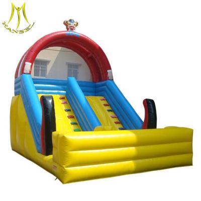 中国 Hansel stock inflatable amusement park kids jumping castle with slide supplier 販売のため
