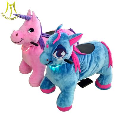 中国 Hansel cheap shopping mall rides on animals plush electrical animal toy car factory 販売のため