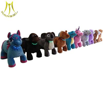 中国 Hansel  ride on panda toy electric plush animal 4 wheel zippy scooter for kids 販売のため