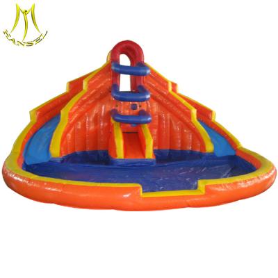 中国 Hansel popular outdoor commercial bouncy castles water slide with pool fr wholesale 販売のため