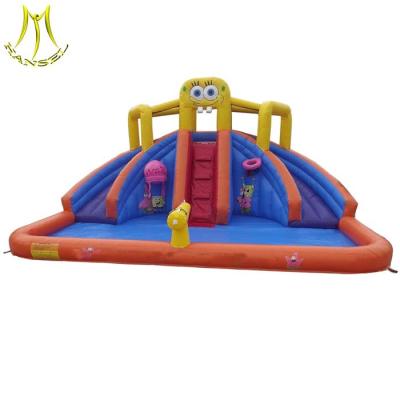 中国 Hansel bouncer house kids inflatable toy slide with blower for mall wholesale 販売のため
