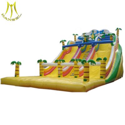 China Hansel low price outdoor games cheap inflatable water slide for kids wholesale for sale