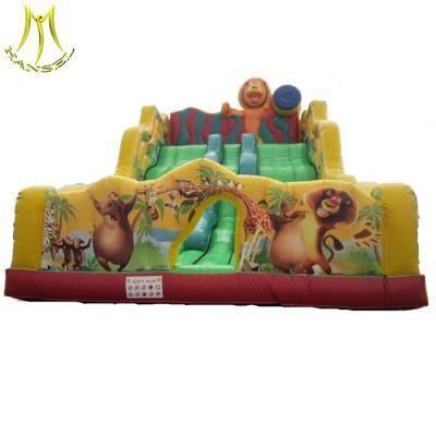 中国 Hansel high quality challenge games inflatable slide for kids in amusement park 販売のため