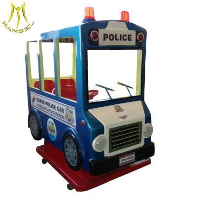Hansel Popular indoor games fiberglass police motor kiddie rides