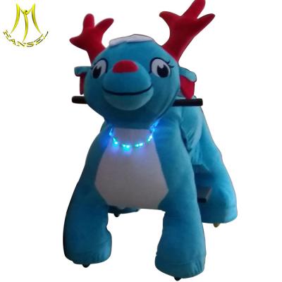 中国 Hansel l entertainment zoo rider toy to kids battery operated animal walker Christmas deer with led 販売のため