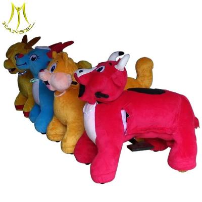 中国 Hansel battery powered plush animal ride kids electric ride on animals 販売のため