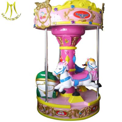 中国 Hansel amusement park games factory  3 seats mini carousel for sale 販売のため