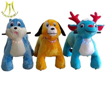 中国 Hansel attractive kids walking animal ride eletrocinc plush ride on animals 販売のため