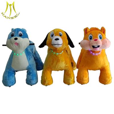 中国 Hansel wholesale battery powered electronic plush animal ride for sale 販売のため