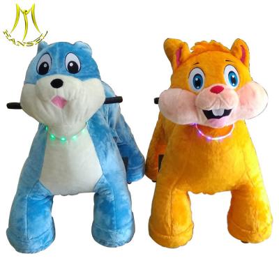 中国 Hansel popular kids electronic plush electric animal scooter for sale 販売のため