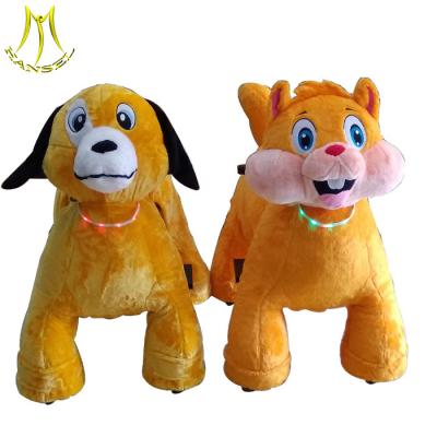 中国 Hansel latest coin operated plush motorized animals for amusement park 販売のため
