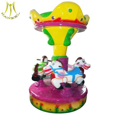 中国 Hansel used kiddie rides for sale coin operated games fiberglass toys carousel ride 販売のため