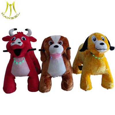 中国 Hansel plush motorized animals electric animal kiddie ride for outdoor 販売のため