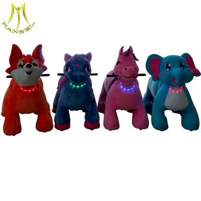 中国 Hansel amusement park battery powered stuffed animal fun ride for kids 販売のため