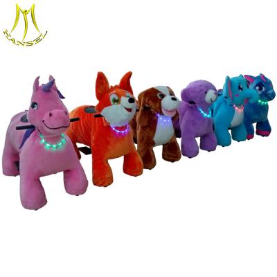 中国 Hansel electronic stuffed coin operated animal kiddie rides for rent 販売のため