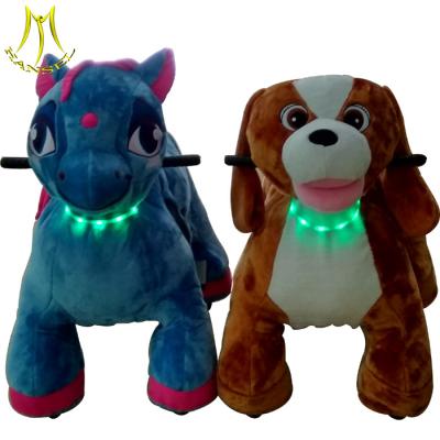 中国 Hansel popular kids ride on animal scooter plush electric animal ride 販売のため