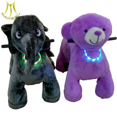 中国 Hansel battery operated animal ride on motorized animal with led light 販売のため