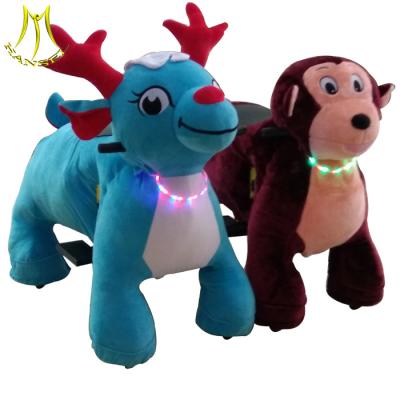 中国 Hansel theme park equipment plush battery operated electric animal scooters 販売のため