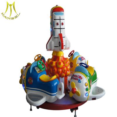 中国 Hansel  Outdoor amusement equipment amusement park rides luxury kids 4seats carousel plane for sale 販売のため
