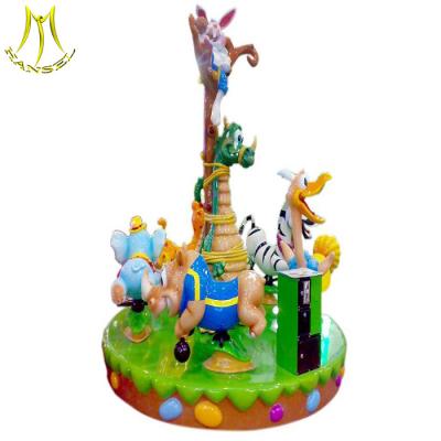 China Hansel  Park equipment carsousel horses coin operated kiddie rides carousel for sale