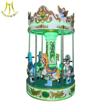 中国 Hansel mechanical horse ride for sale 3 seats mini carousel for sale 販売のため