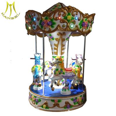 中国 Hansel  shopping mall 3 seats coin operated mini carousel for sale 販売のため