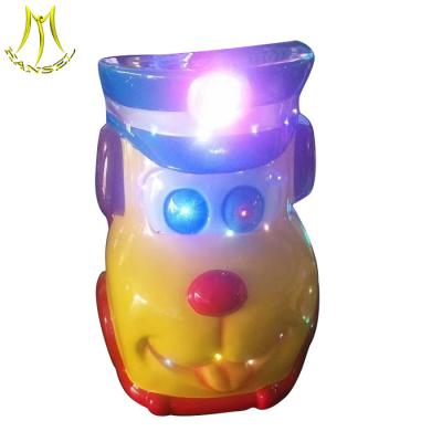 中国 Hansel coin operated rocking rides amusement kiddie ride machine kids on ride toy puppy cars 販売のため