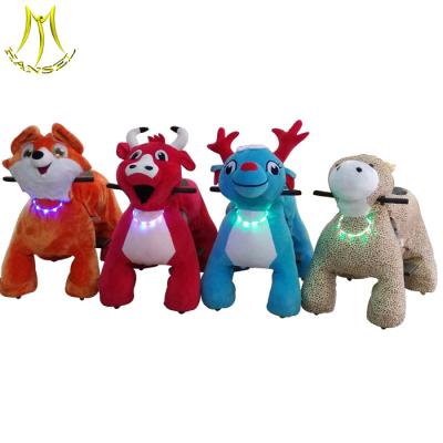 China Hansel funny amusement park games plush motorized animals for sale for sale