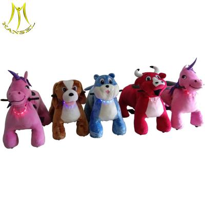 中国 Hansel kids animal mountable riding dinosaur toys for shopping mall 販売のため
