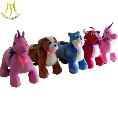 中国 Hansel low price stuffed animal toy ride electric ride on toy for shopping mall 販売のため