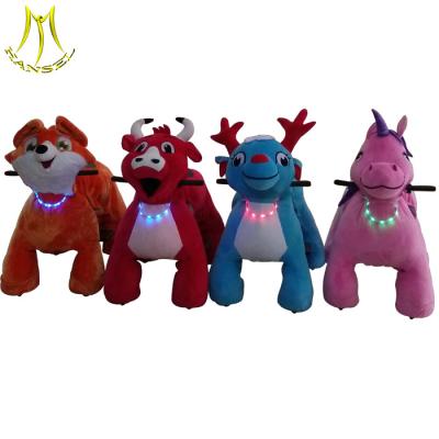 中国 Hansel mall games for kids indoor games for malls plush motorized animals 販売のため