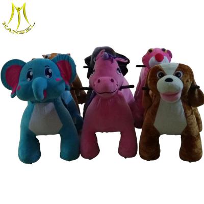 中国 Hansel  attractive shopping mall  plush coin operated aniaml ride for sale 販売のため