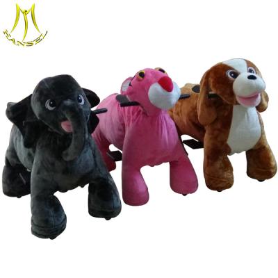 中国 Hansel electric mountable plush motorized animal for shopping mall 販売のため