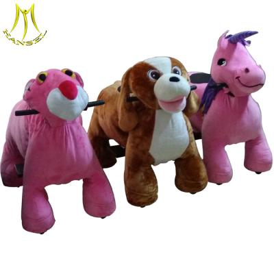 中国 Hansel electric outdoor battery operated plush animal ride toys 販売のため