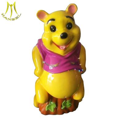 中国 Hansel   coin operated battery moto machine fiberglass bear ride 販売のため