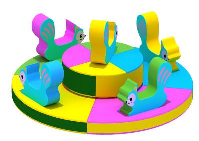 中国 Hansel  soft outdoor playground equipment for kid indoor games animal carousel for baby 販売のため