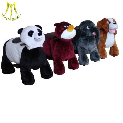 中国 Hansel  plush walking toy ride on  animales de peluche motorizado in mall 販売のため