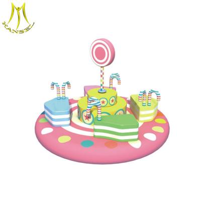 中国 Hansel  kids' amusement park game room equipment attractions for children eletric revolve cake 販売のため
