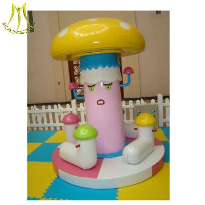 中国 Hansel  Electric mushroom carousel for baby indoor toddler soft play item 販売のため