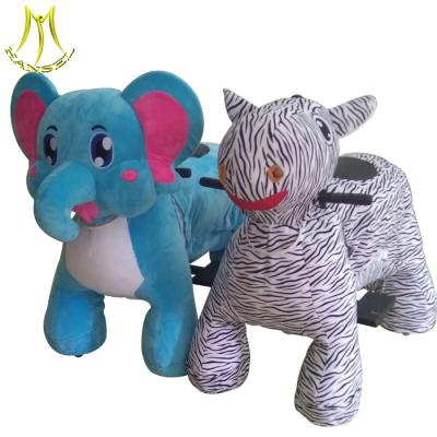 China Hansel  funny kids ride on plush walking elephant ride  for park for sale