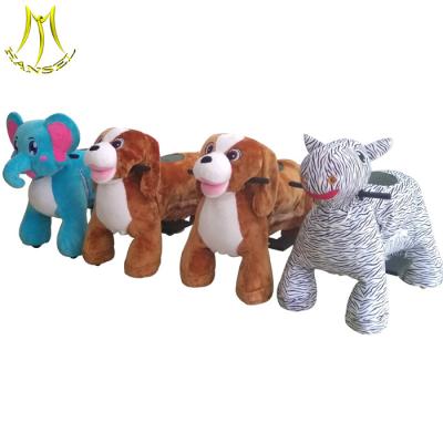 中国 Hansel funfair rides stuffed electric animals scooters for park in china 販売のため