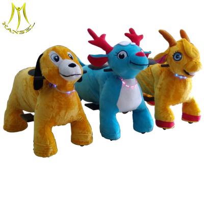 中国 Hansel  children electrical vehicle coin operated ride animal scooters in mall 販売のため