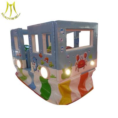 China Hansel  electric amusement ride soft play bus indoor games for baby for sale